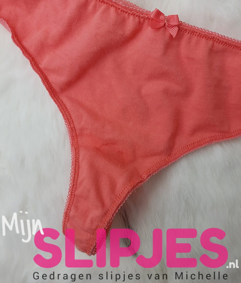 Lekkere gedragen oranje string - Mijn Slipjes